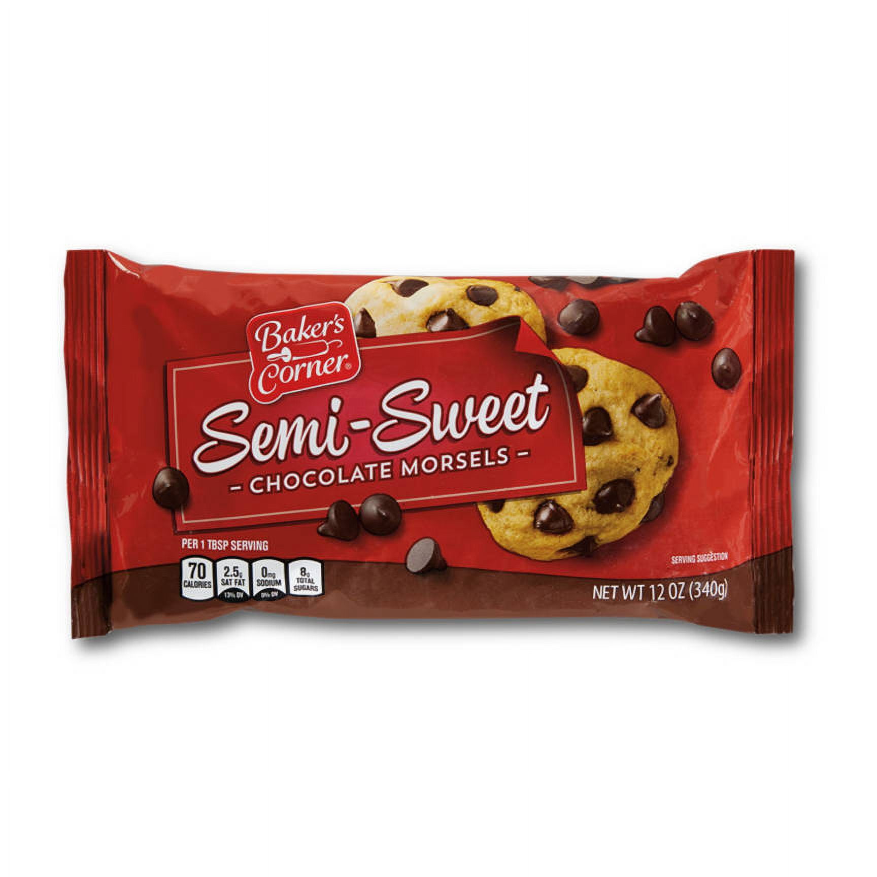 Baker's Corner Semi-Sweet Chocolate Morsels, 12 oz - Walmart.com