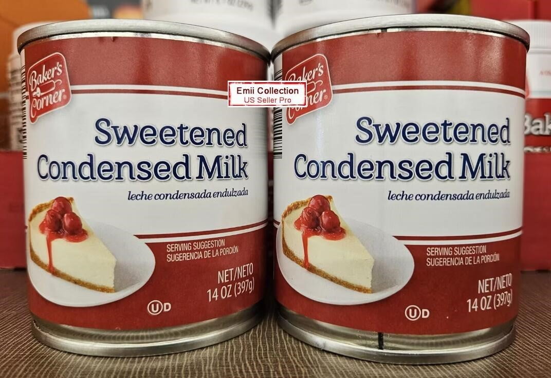 Baker’s Corner Sweetened Condensed Milk 14oz 397g (2 Cans) - Walmart.com