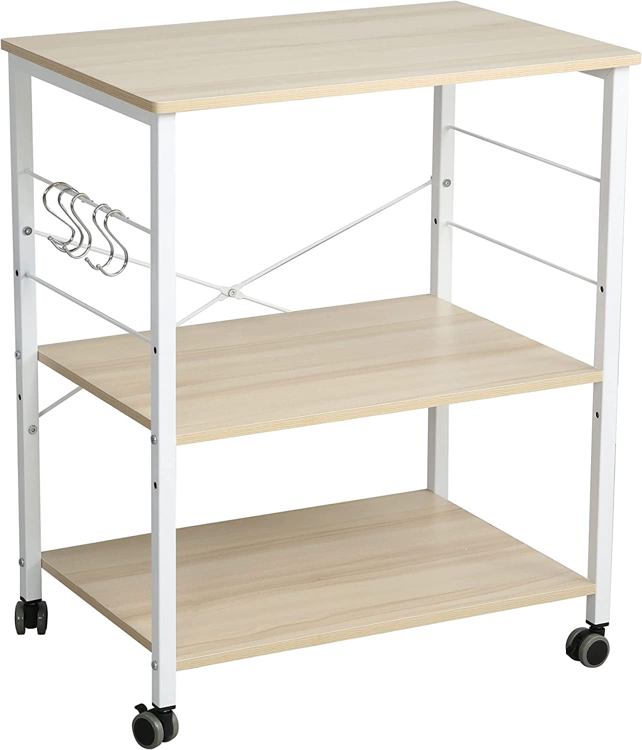 Baker’s Rack 23.6" Wide Kitchen Utility Shelf 3-Tier Storage Rack for ...