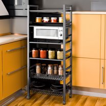 VASAGLE Bakers Rack for Kitchen, 6-Tier Kitchen Shelves with 6 Hooks ...