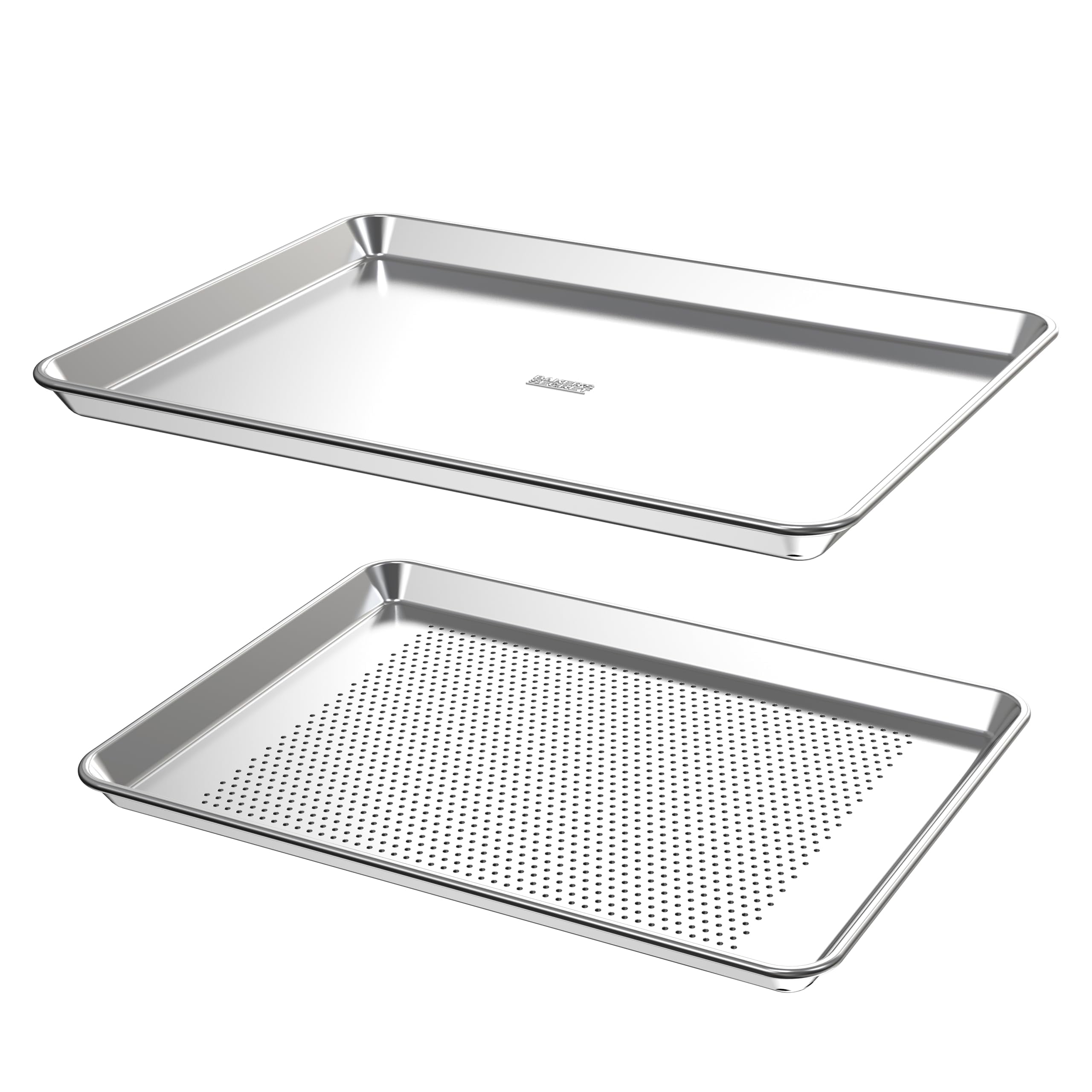 Baker's Secret Non Toxic Bakeware Set Baking Trays for Oven, 100% ...