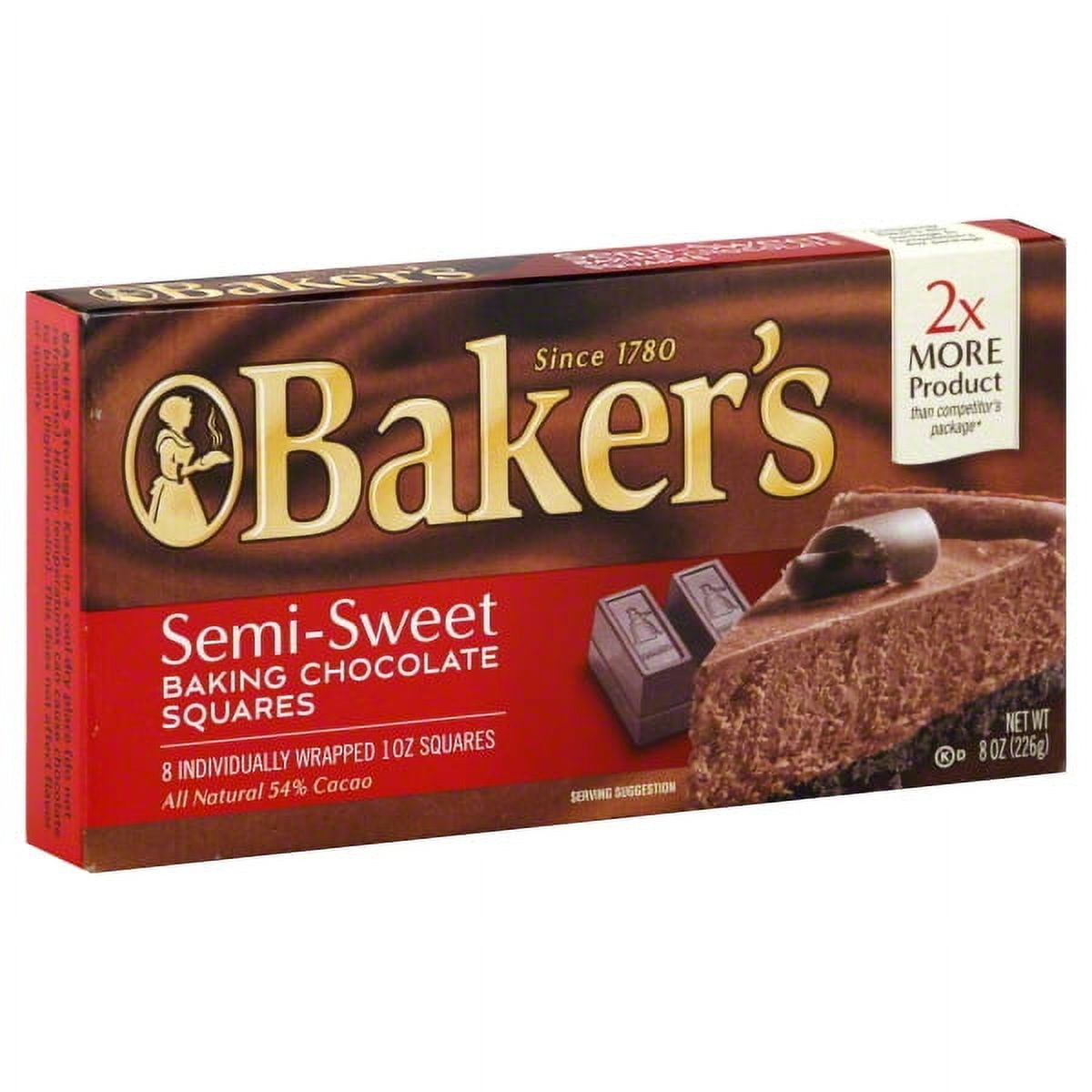 Baker's Semi-Sweet Baking Chocolate Squares - Walmart.com
