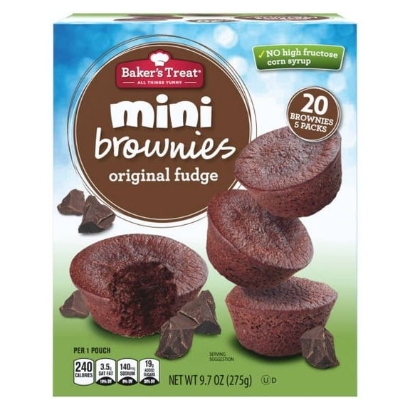 Two-Bite Brownies, 48 Count - Walmart.com