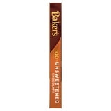 Baker's Unsweetened Chocolate Premium Baking Bar with 100 % Cacao, 4 oz ...