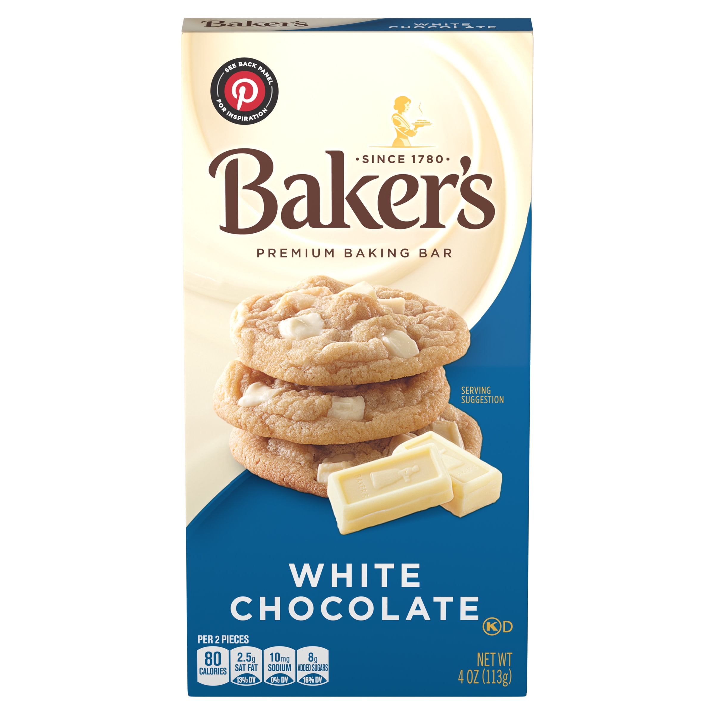 Baker's White Chocolate Premium Baking Bar, 4 oz Box - Walmart.com