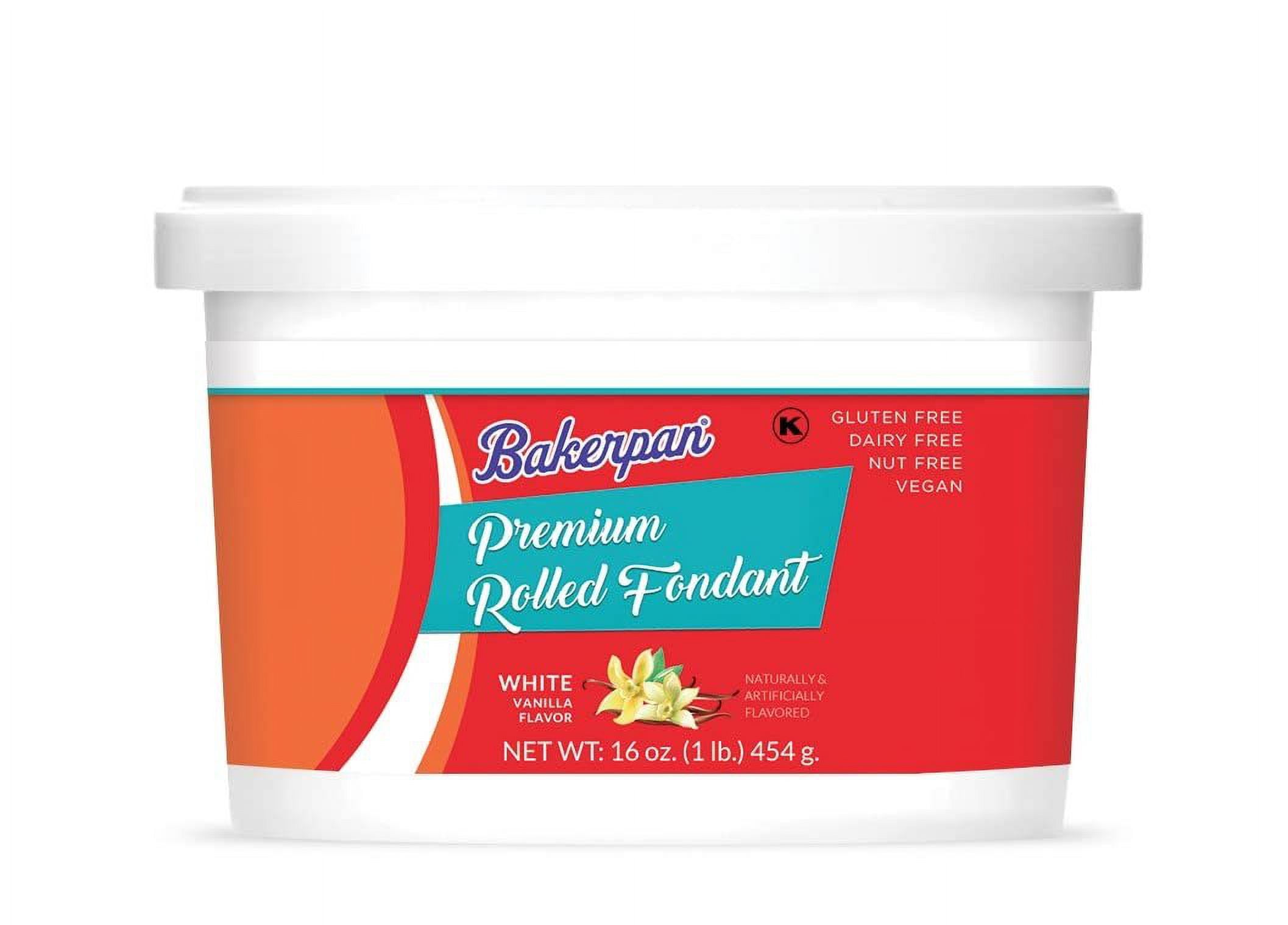 Bakerpan Premium Rolled White Fondant for Cake Decorating - 1 Pound ...