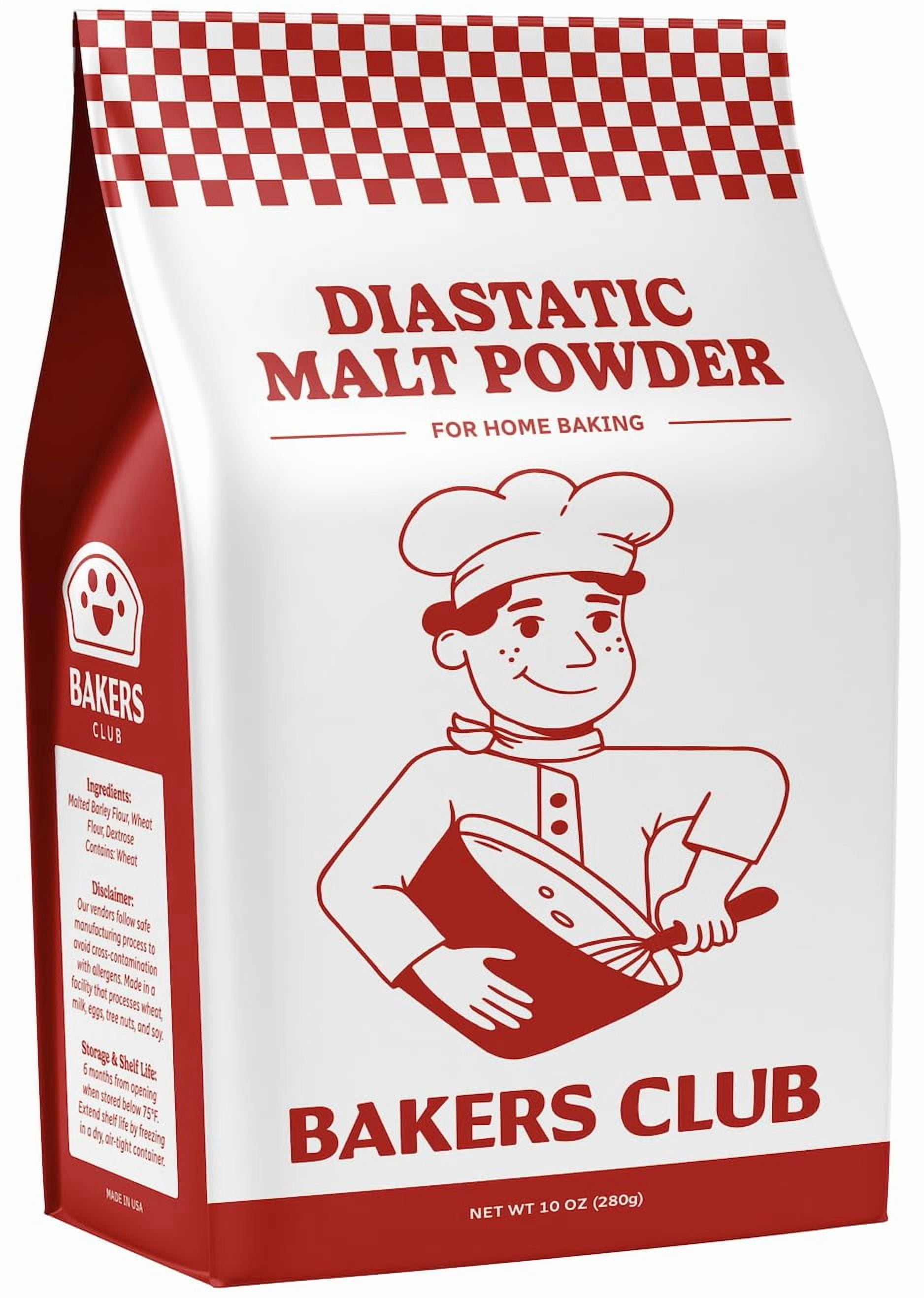 Bakers Club Artisan Diastatic DEF29 Malt Powder 10oz - Rise, Texture ...