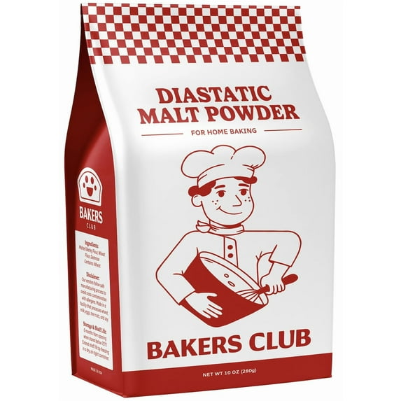 Bakers Club Artisan Diastatic DEF29 Malt Powder 10oz - Rise, Texture ...