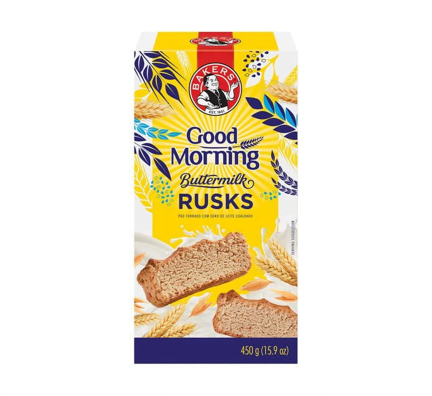 Bakers Good Morning Rusks GP27 - Buttermilk (Box) 450g2 - Walmart.com