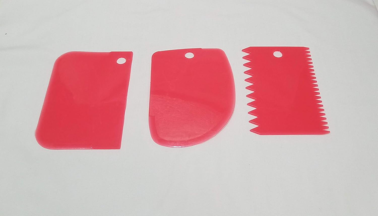 Bakers Pardise MultiColoured Plastic Scrapper Dough Cutter Smoother ...