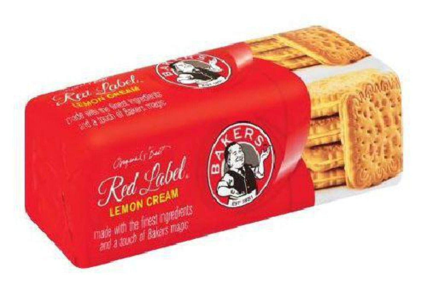 Bakers Red Label Lemon Creams Biscuits (200g) - Walmart.com