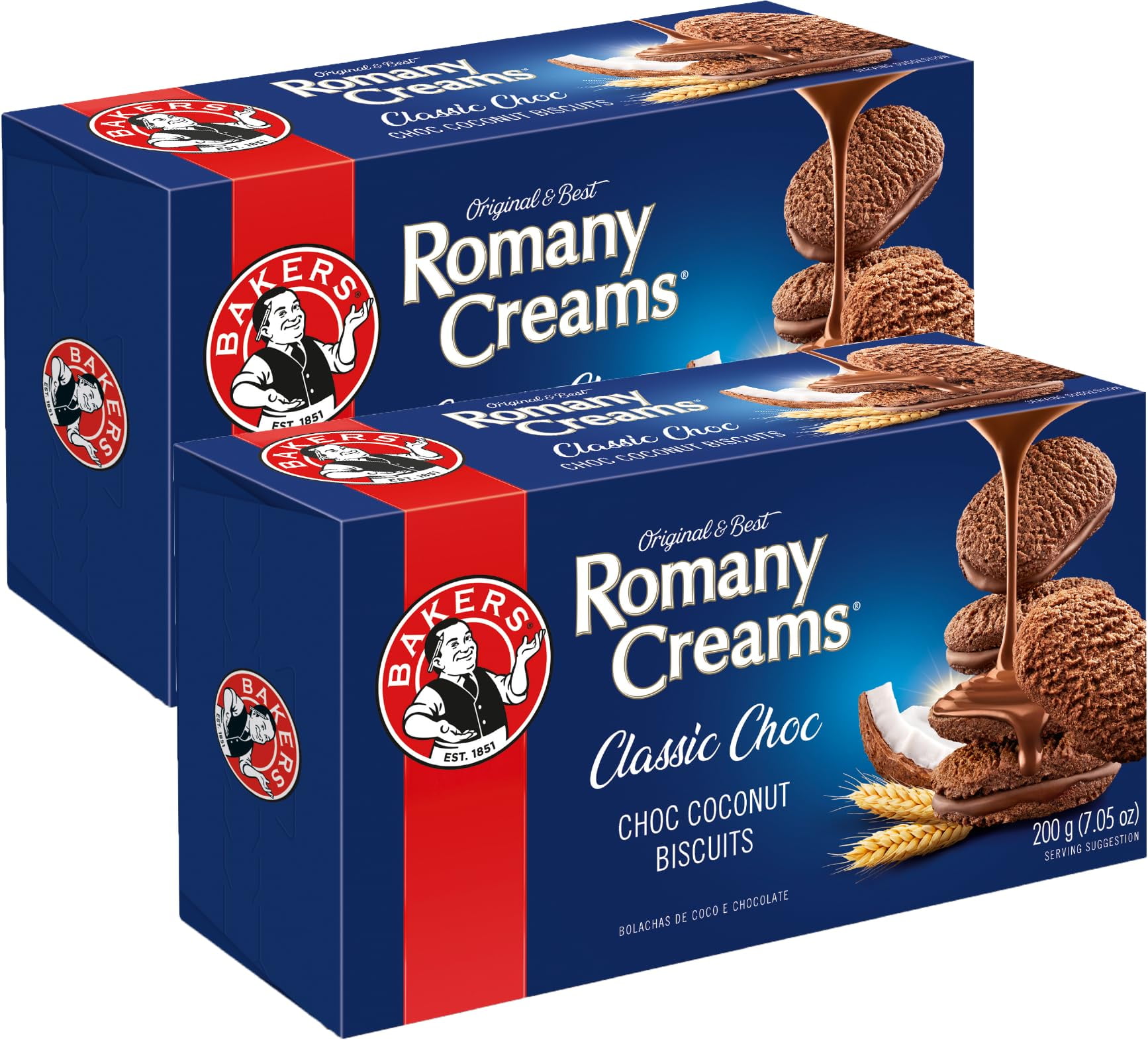 Bakers Romany Creams - Classic Chocolate (200g) - Pack of 2 - Walmart.com