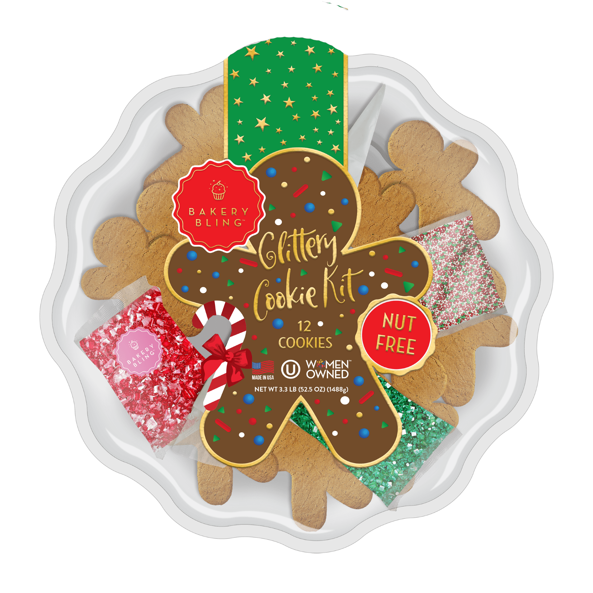 Bakery Bling Gingerbread People 12ct Cookie Kit, 25.4oz - Walmart.com