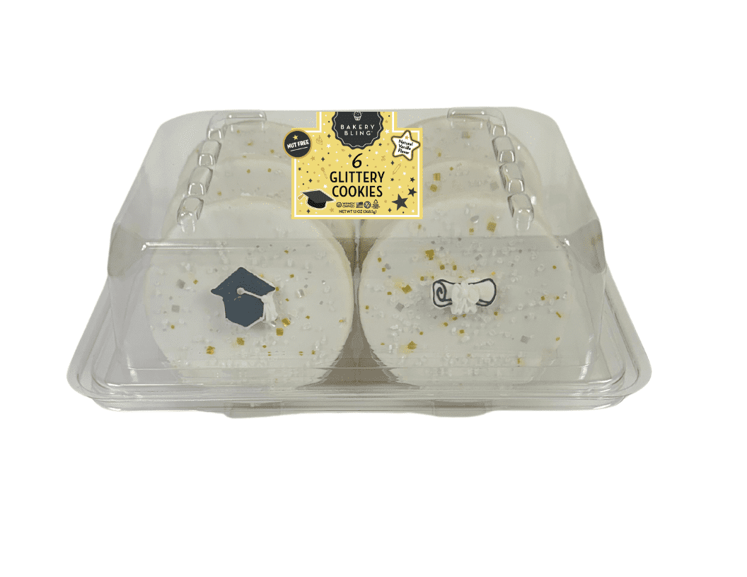 Bakery Bling Graduation Round Designer Decorated Cookies 6ct - Walmart.com