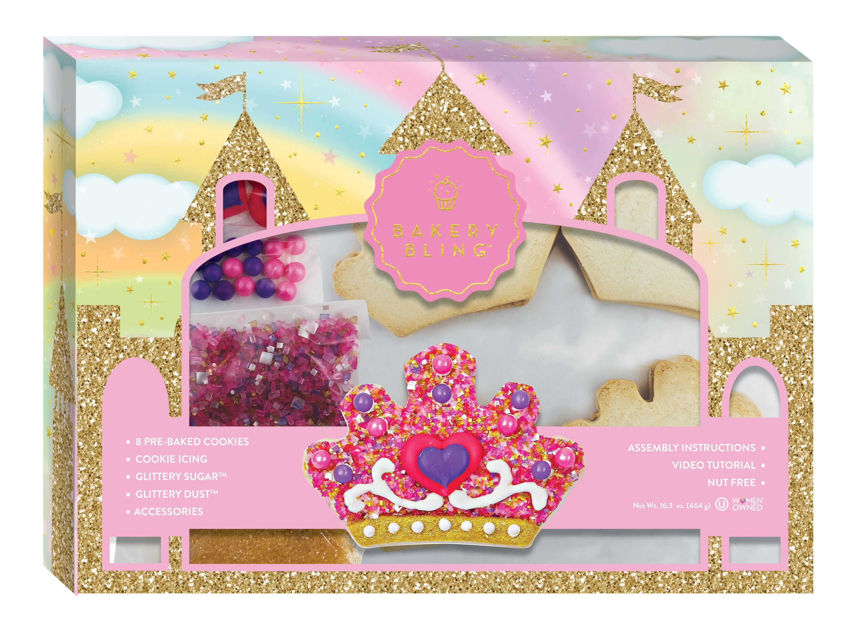 Bakery Bling Princess Tiara Designer Cookie Kit, 8 count, Nut Free ...