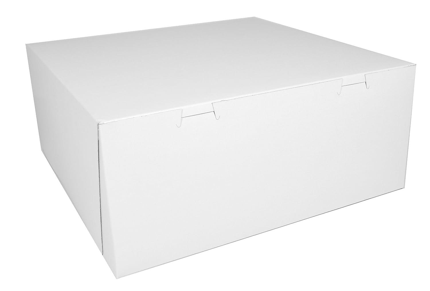 Bakery Boxes, White, Paperboard,14 x 14 x 6, 50/Carton - Walmart.com