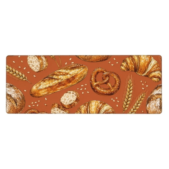 Bakery Bread And Wheat Mouse Pad Extended Large Gaming Mousepad Non ...