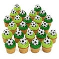Bakery Crafts DecoPac Soccer 24 Cupcake Topper Rings - Walmart.com