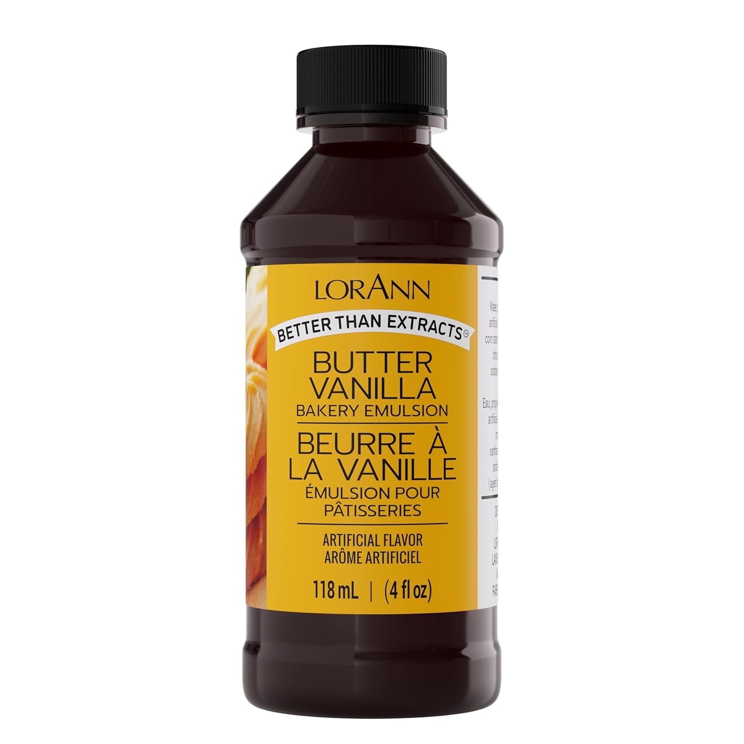 LorAnn Oils Butter Vanilla Bakery Emulsion 4 Ounce for Baking ...