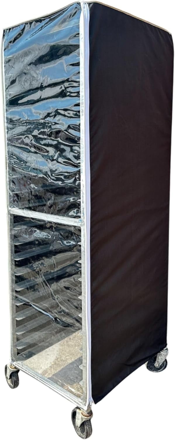 Bakery Food Pan Sheet Rack Cover – Heavy Duty PVC Vinyl Zippered Bun ...