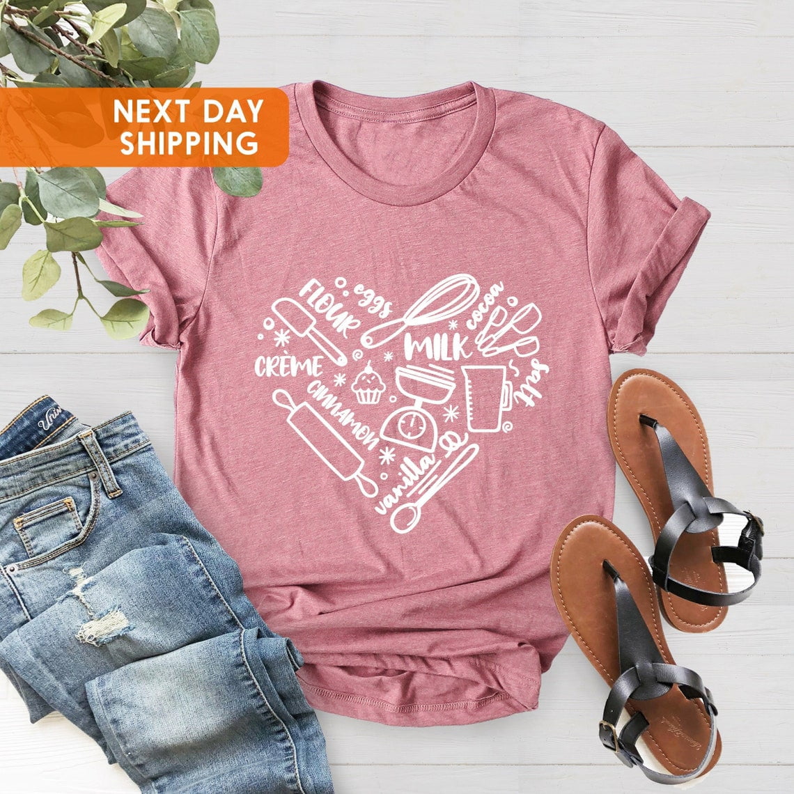 Bakery Heart Shirt, Baking Lover Shirt, Baking T-shirt, Baker Shirts ...
