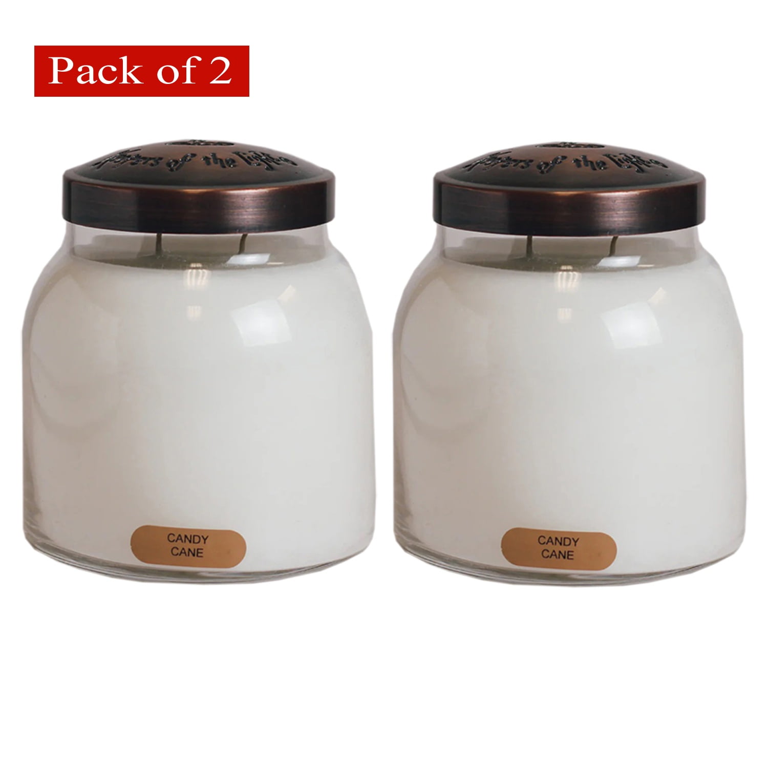 Bakery Shop 3 Ounce Scented Candles Candy Cane (Pack of 2) - Walmart.com