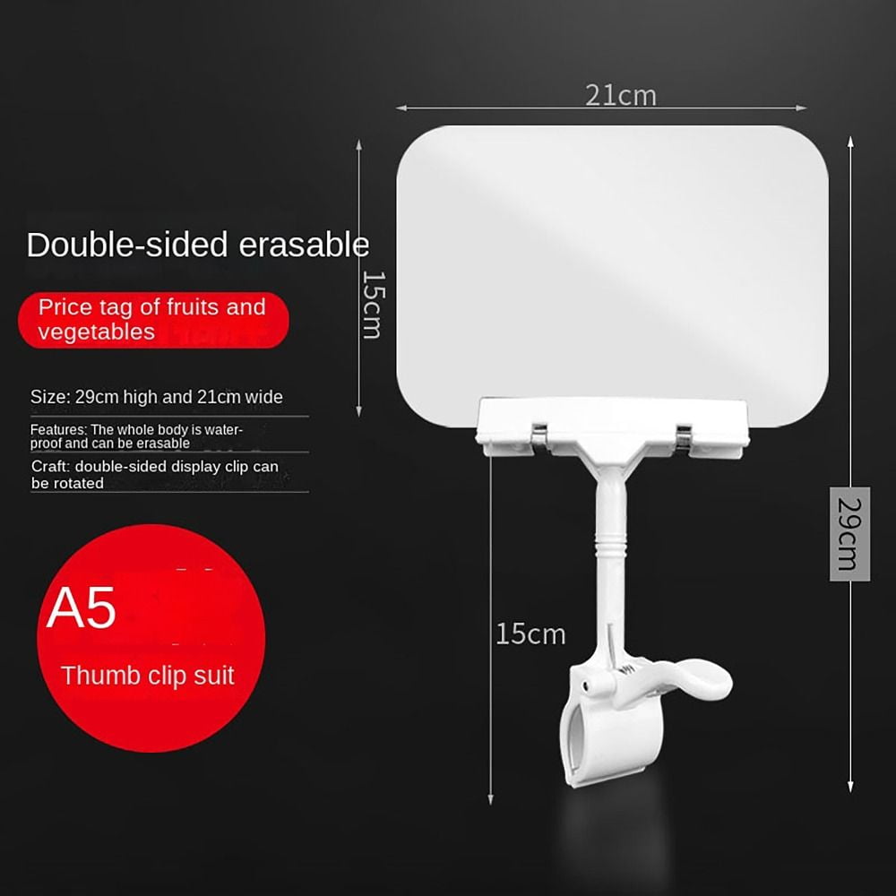 Bakery Supermarket Restaurant Menu Advertising Display with Clip ...