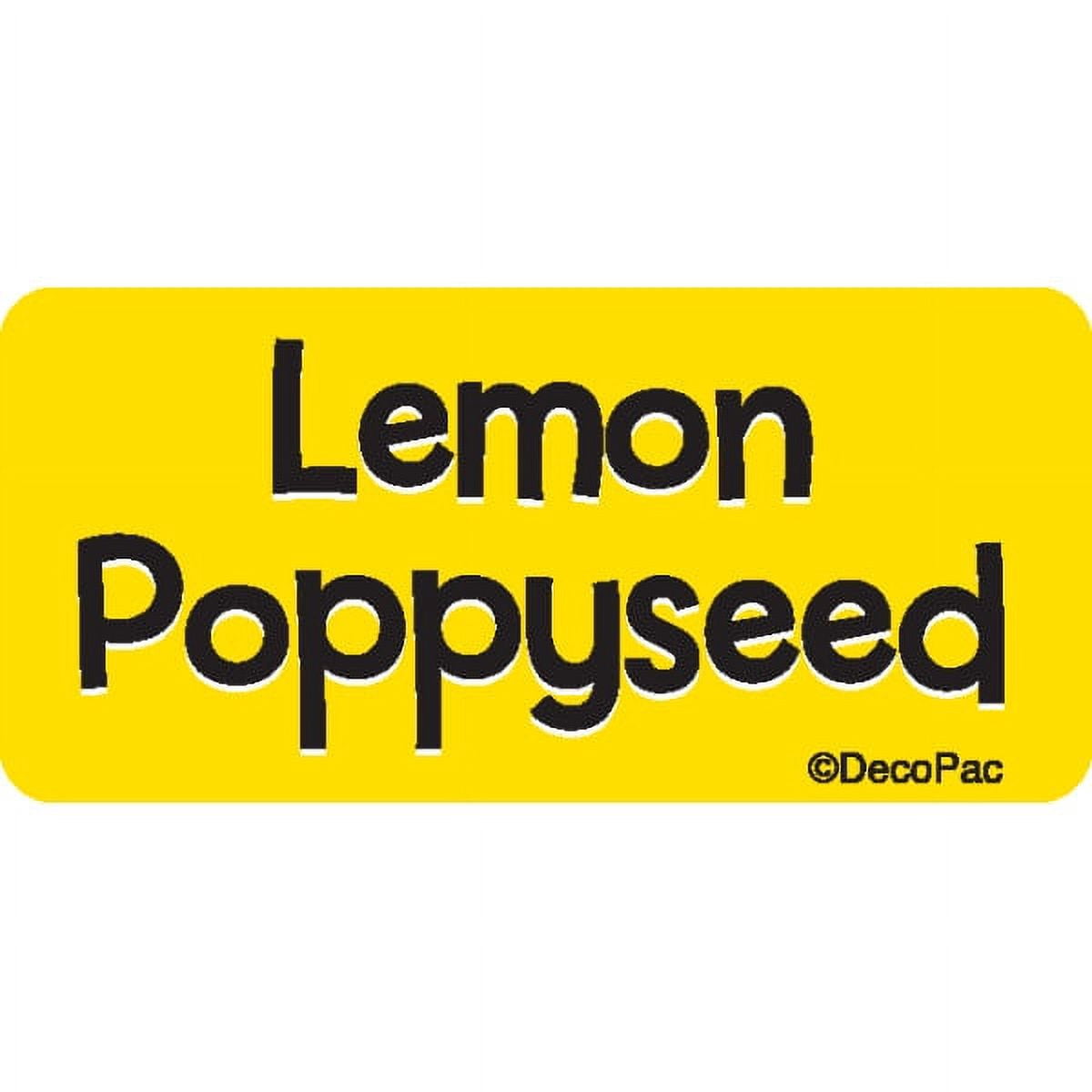 Bakery Supplies - Promotional Label - Lemon Poppyseed (500 labels ...