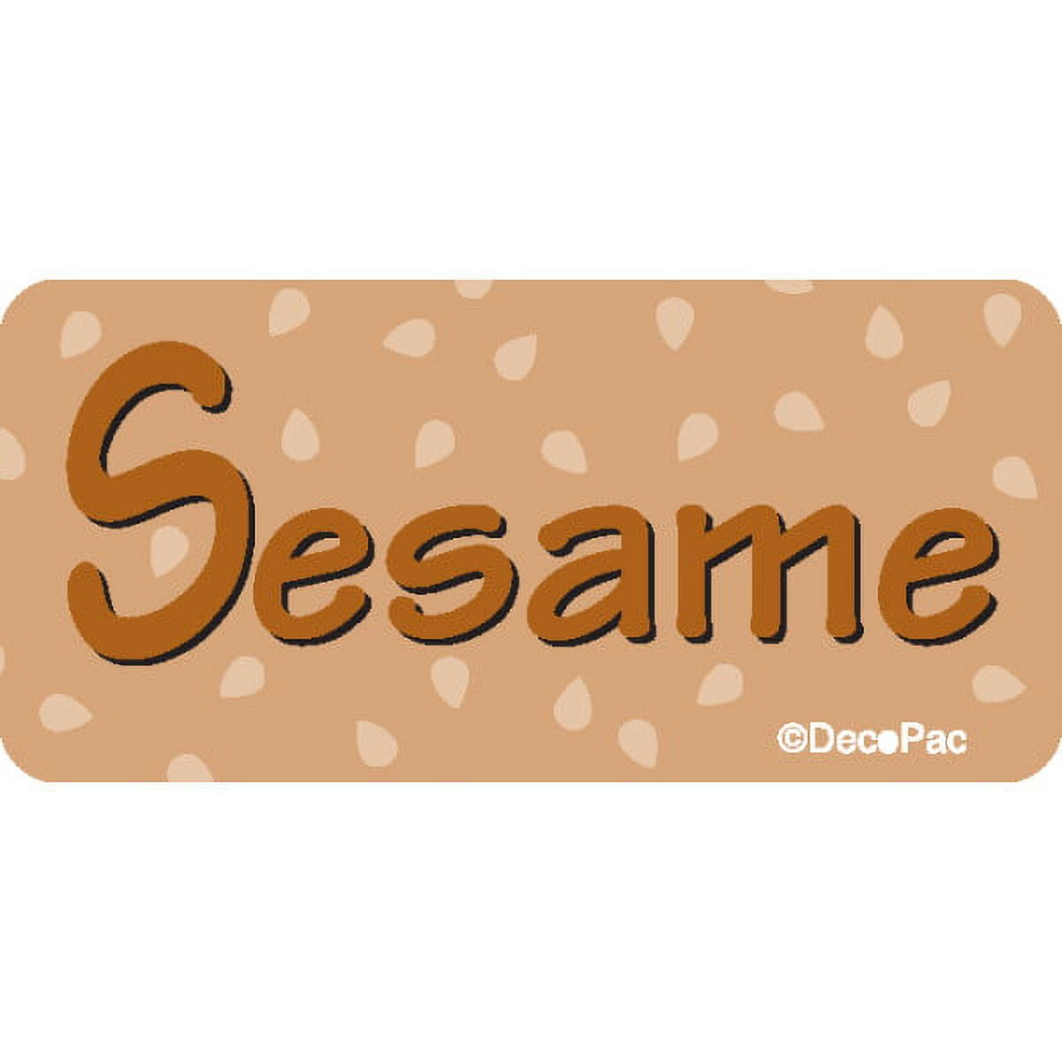Bakery Supplies - Promotional Label - Sesame (500 labels) - Walmart.com