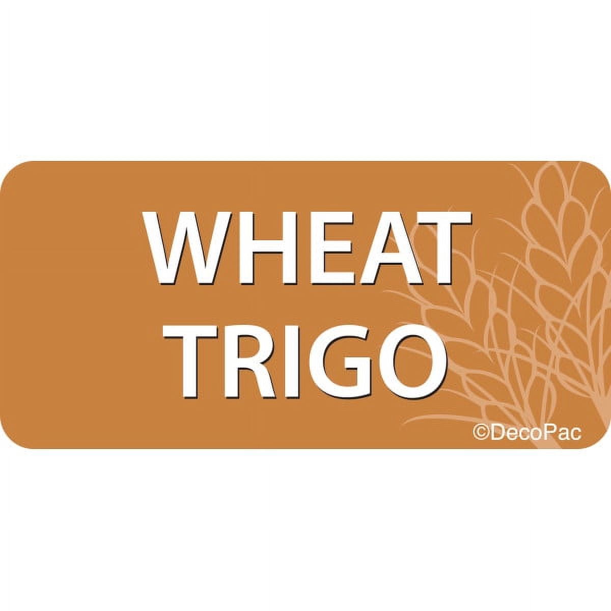 Bakery Supplies - Promotional Label - Wheat/Trigo (500 labels ...