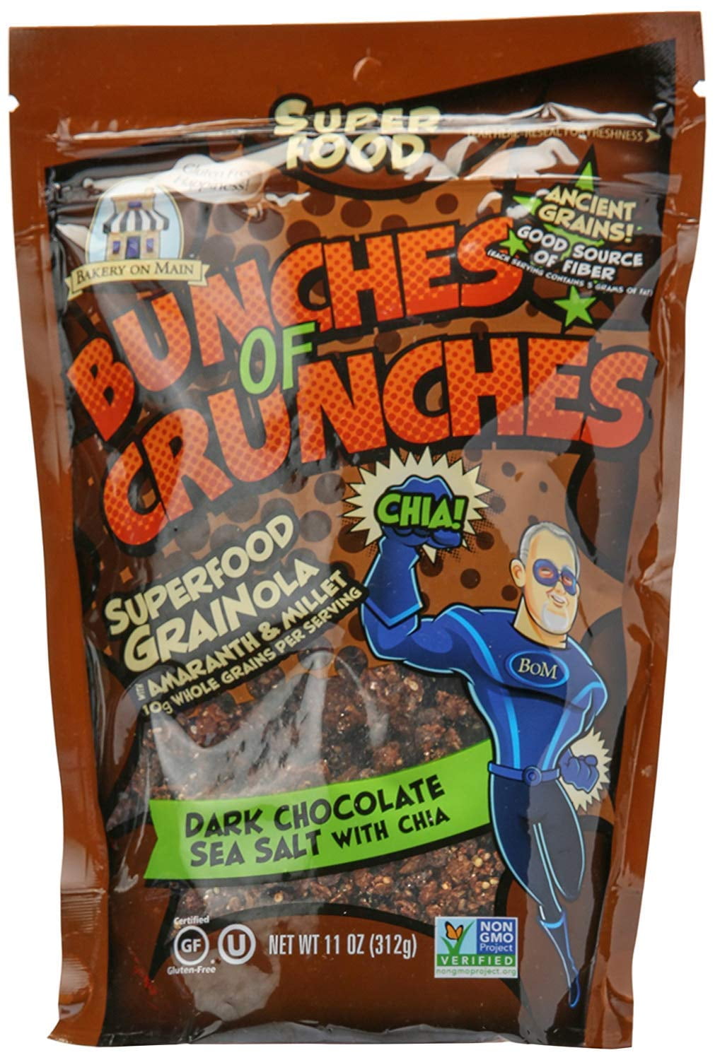 Bakery on Main Bunches STF9 of Crunches Superfood Granola, Dark ...