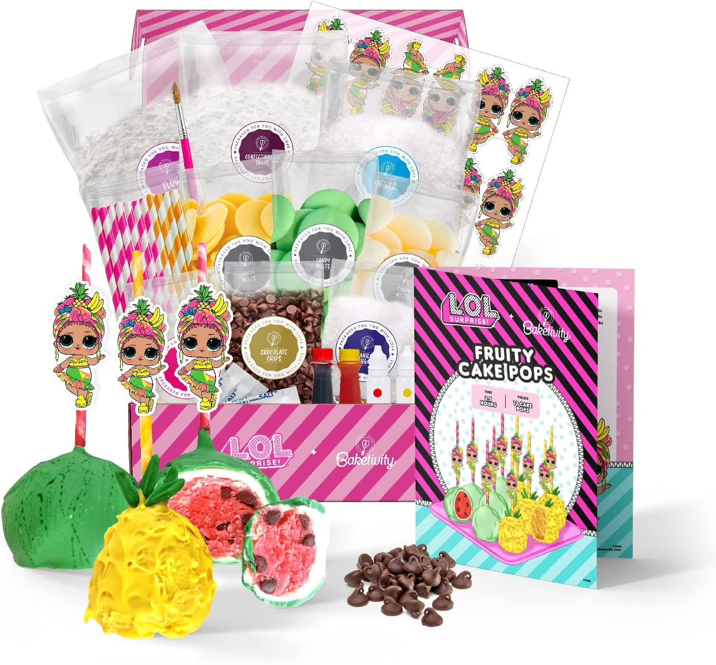 Baketivity & LOL Surprise Doll Cake Pop Baking Kit, Kids’ Baking ...