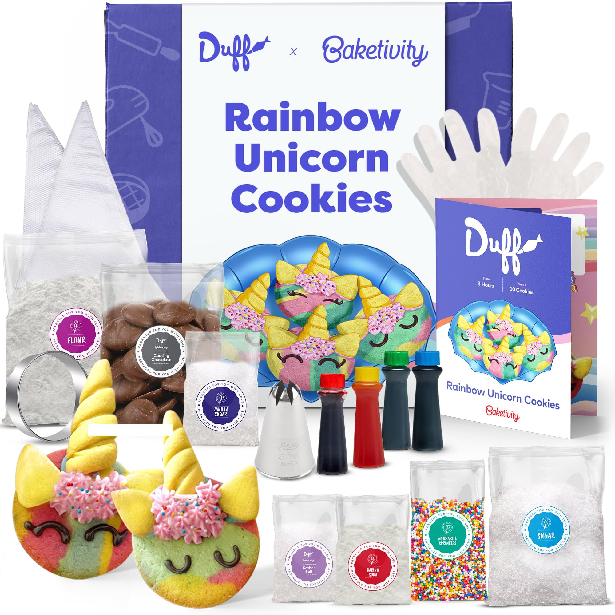 Baketivity x Duff Goldman DEF29 Unicorn Cookies - Kids Baking Kit ...