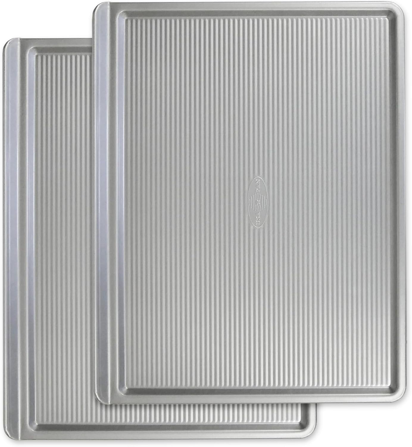 Bakeware Cookie Sheet, Warp Resistant Nonstick Baking Pan, Made in the ...