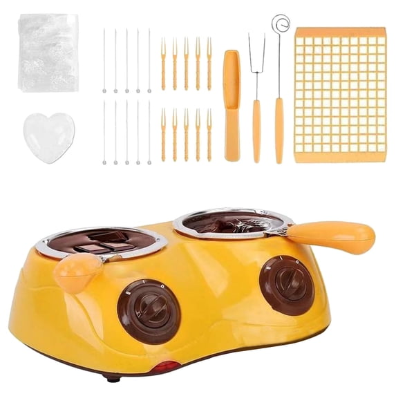 Bakeware Melting Chocolate Pot Mini Fondue Kit for DIY Candy Chocolate ...