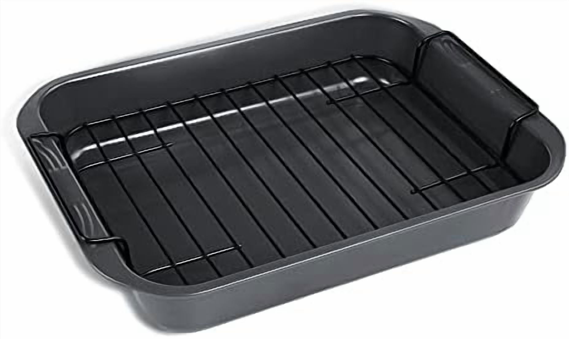 Bakeware Nonstick Roaster, Nonstick Roasting Pan with Rack, Great For ...