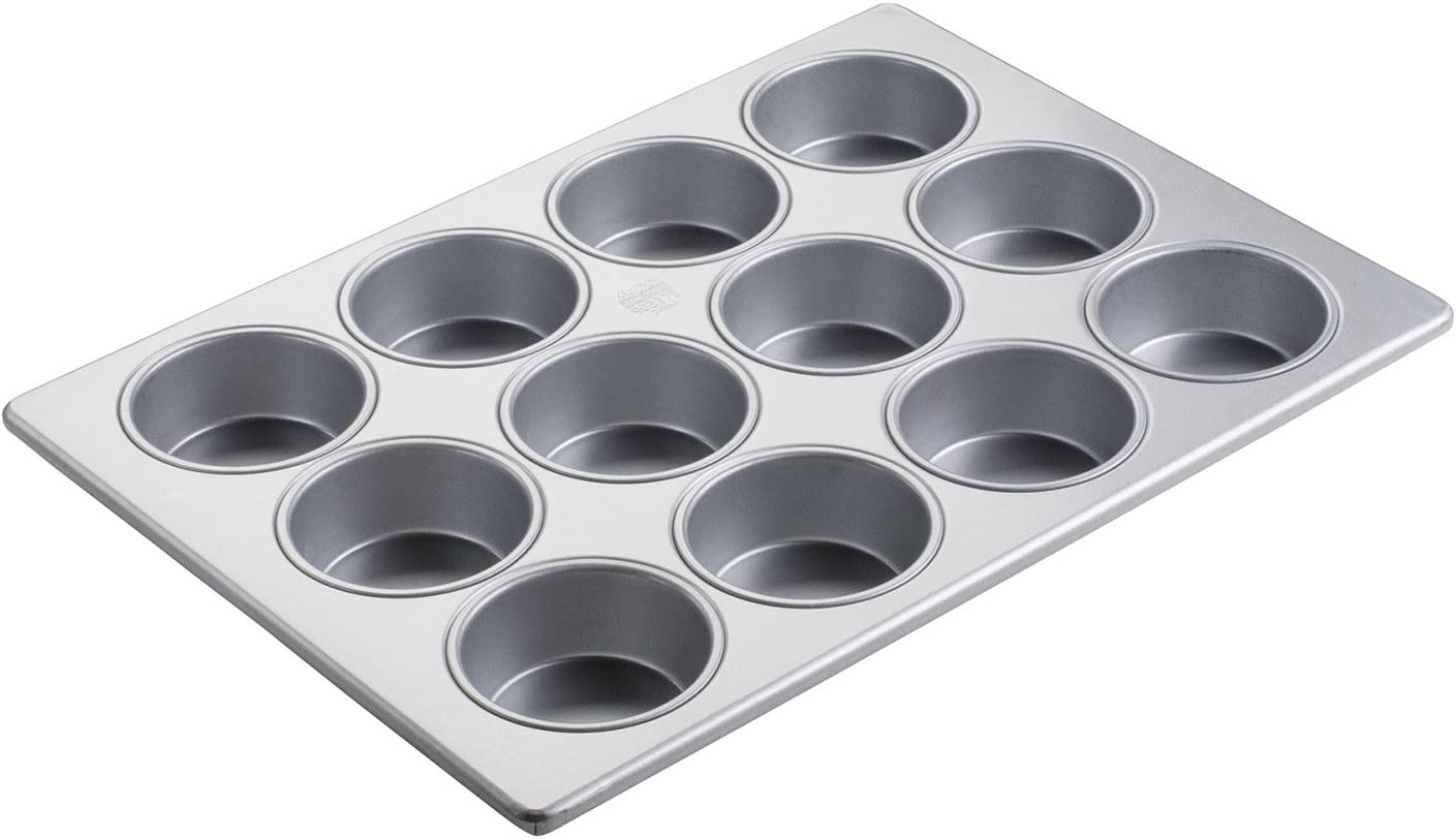 Bakeware Pan with 12 Cups, Each 3-3/8-Inch Top Inside x 1-1/2-Inch ...