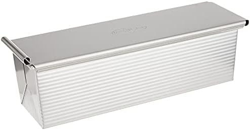 Bakeware Pullman Loaf Pan with Cover, 13 x 4 inch, Nonstick & Quick ...