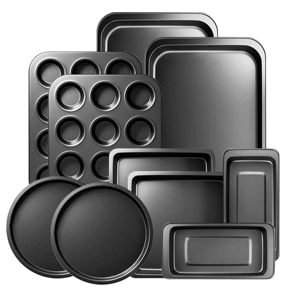 Bakeware Set Baking Pan Set Non-Stick Kitchen Oven Round/Square Cake ...