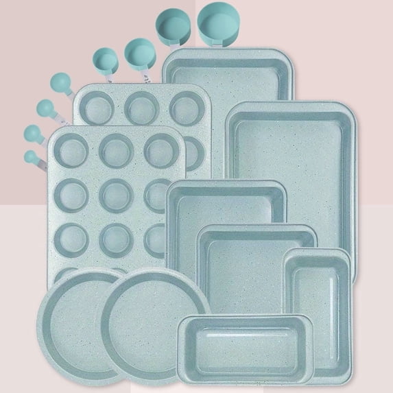 Bakeware Set Baking Pan Set Non-Stick Kitchen Oven Round/Square Cake ...