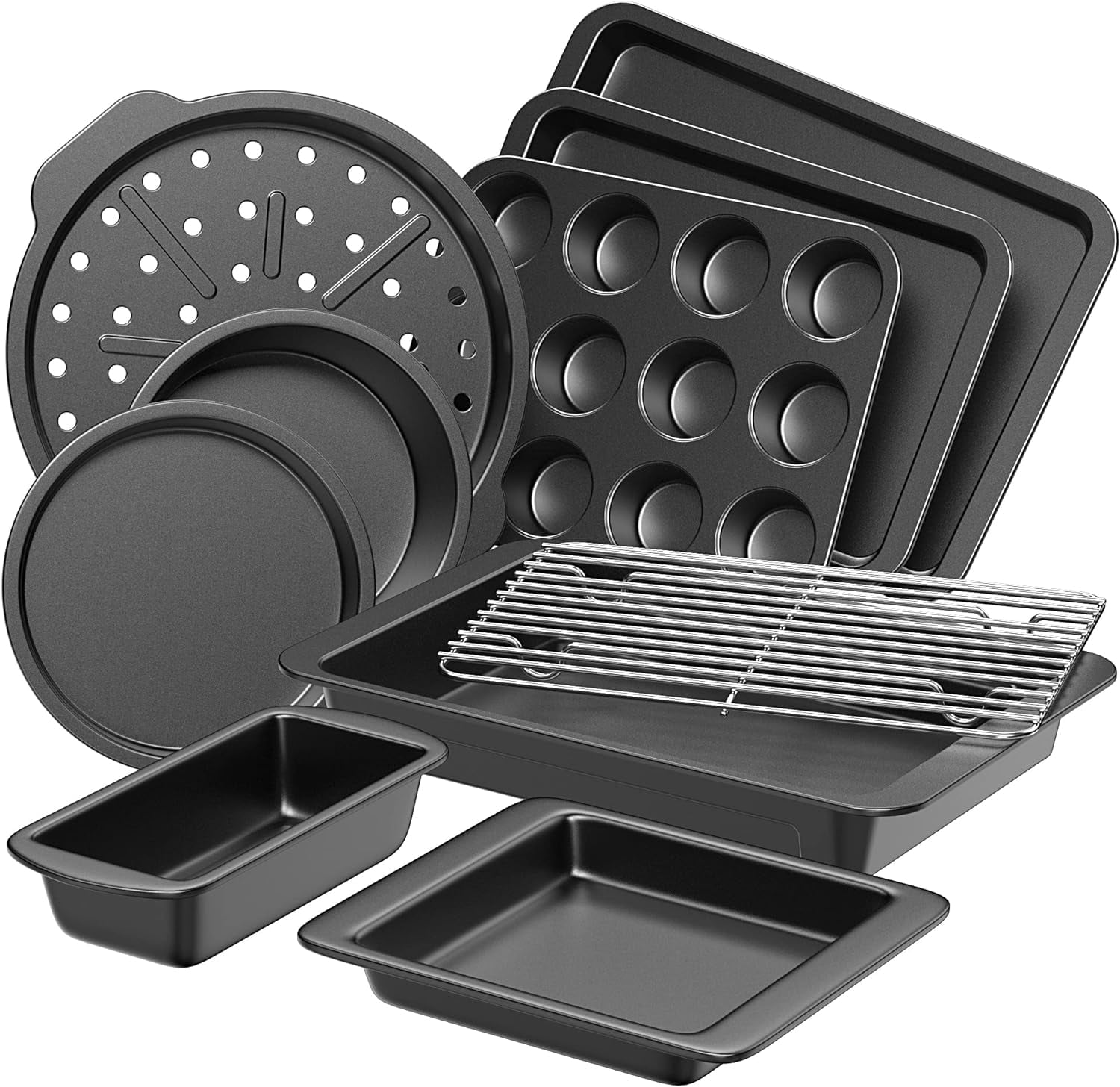Bakeware Sets, Baking Pans Set, Nonstick Oven Pan for Kitchen with ...