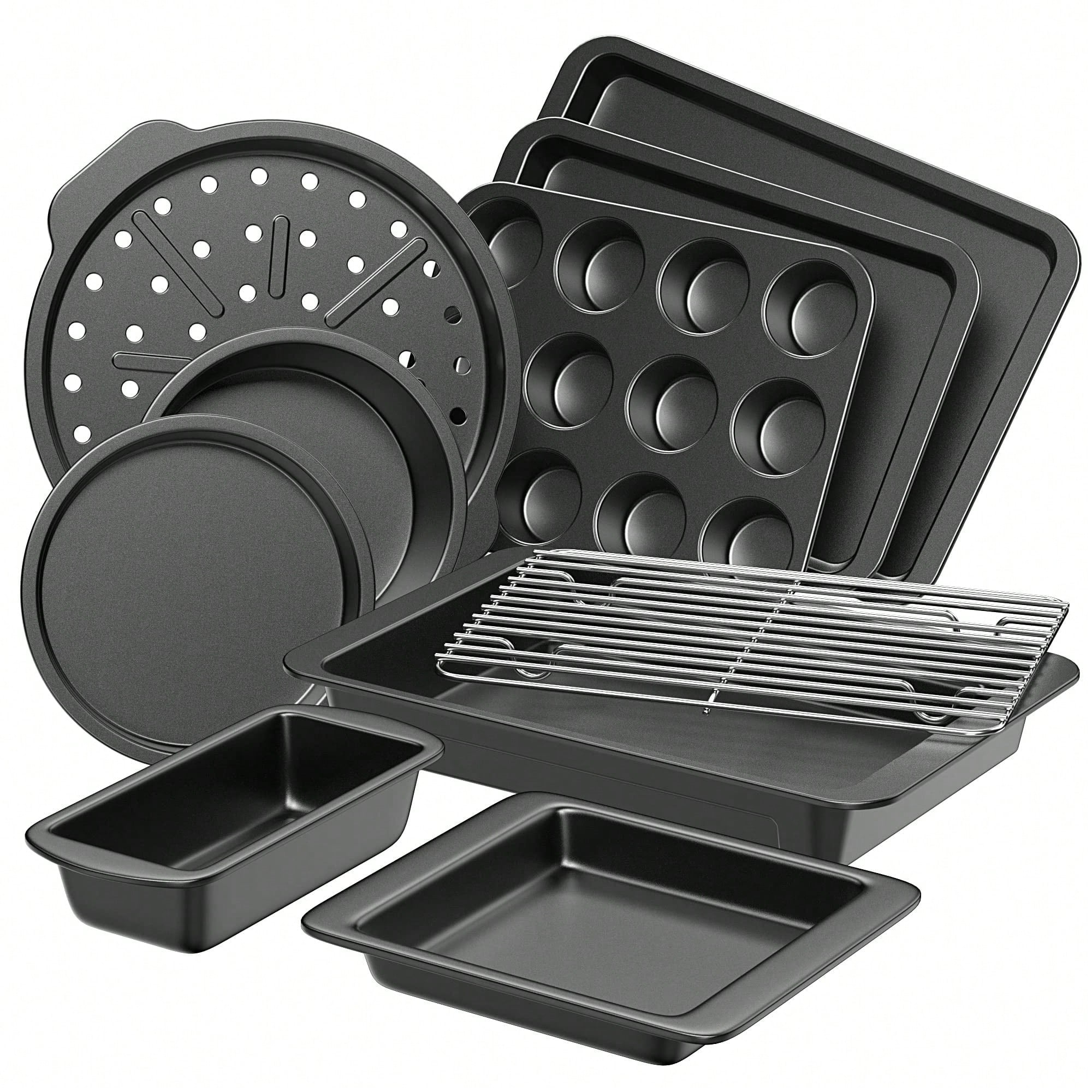 Bakeware Sets, Baking Pans Set, Nonstick Oven Pan For Kitchen With ...