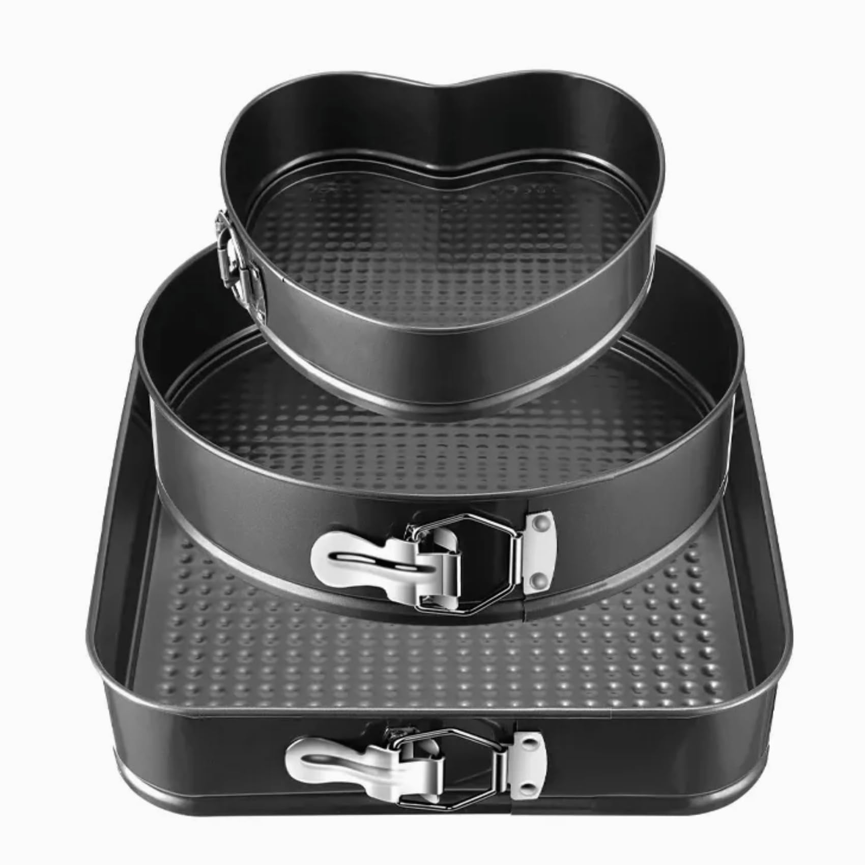 Bakeware Springform Baking Pan, Heart Round Square Nonstick Cheesecake ...