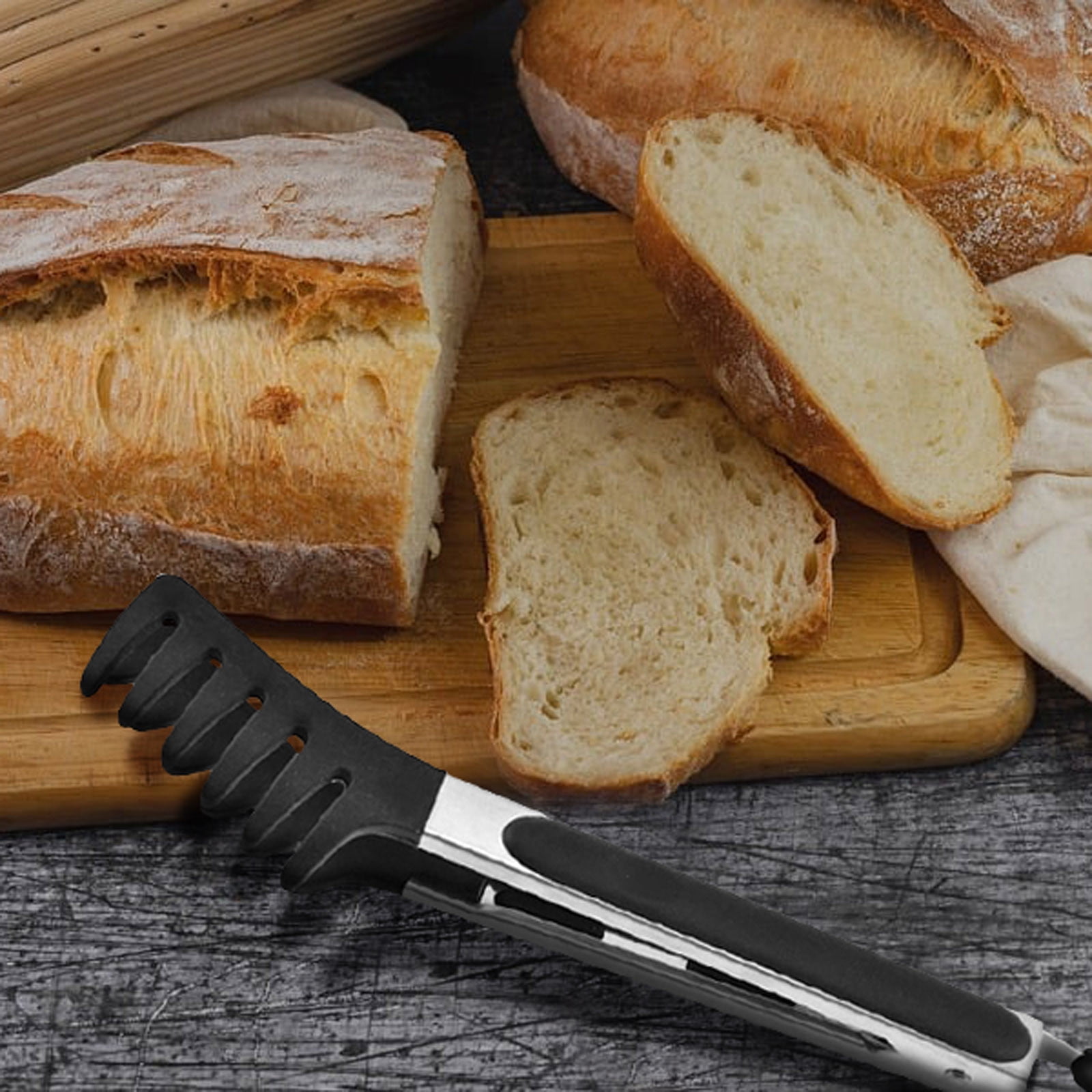 Bakeware Stainless Steel Pasta Tong with Silicone Tips for Effortless ...