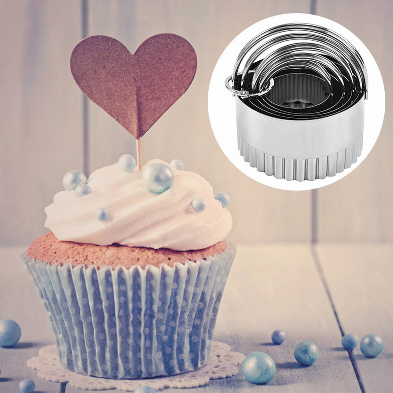 BakewareFlat Bottom Round Mould 5 Piece Set Cookie Cutters Bake Cookies ...