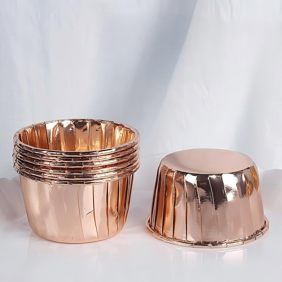 Bakexcel Aluminum Foil Standard Muffin Cupcake Liners, Disposable ...
