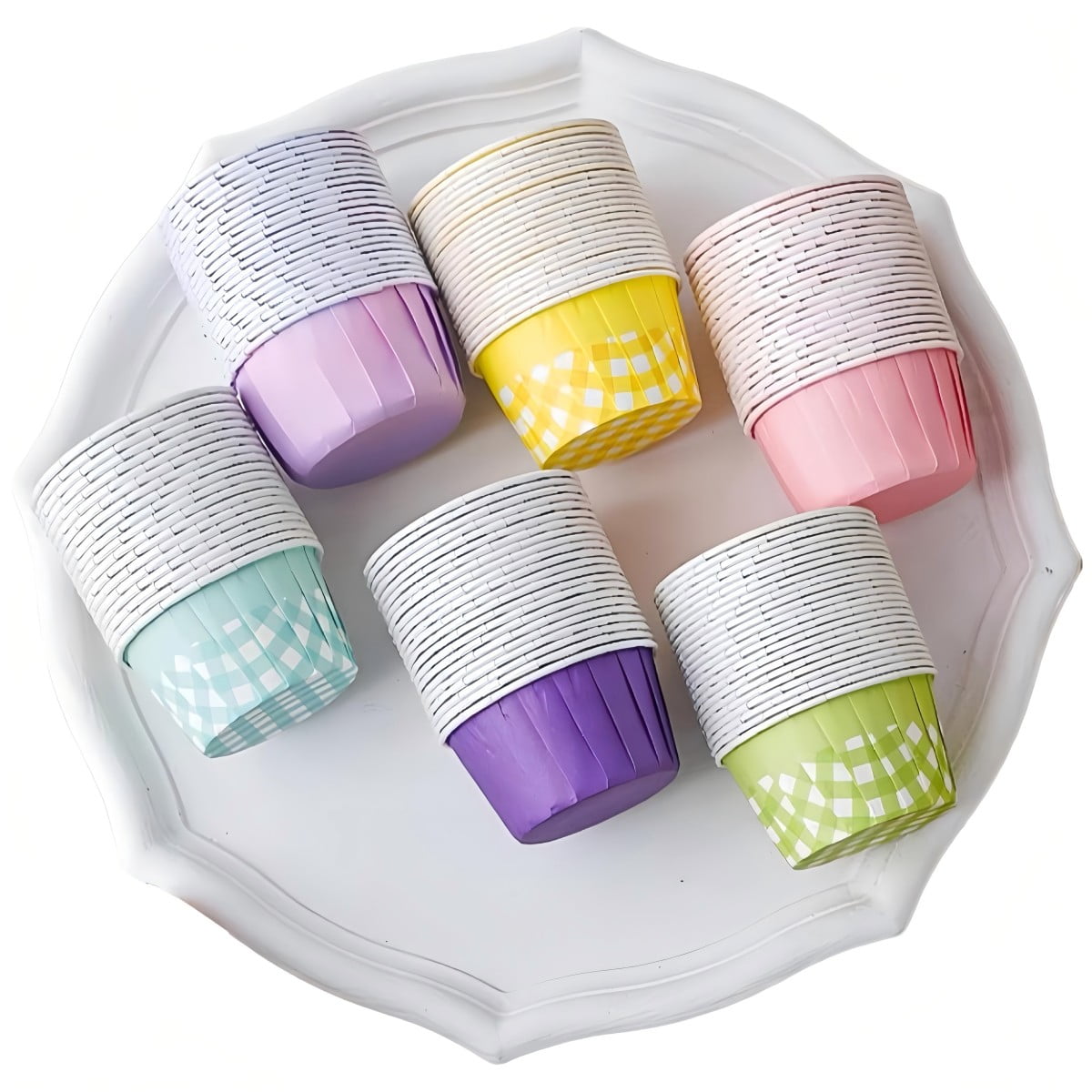 Bakexcel Blue Cupcake Cups,3.5 Oz 50pcs Disposable Muffin Liners ...