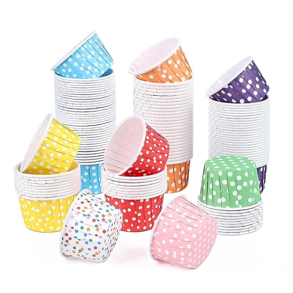 Bakexcel Colourful Standard Muffin Cupcake Liners, Disposable Baking ...