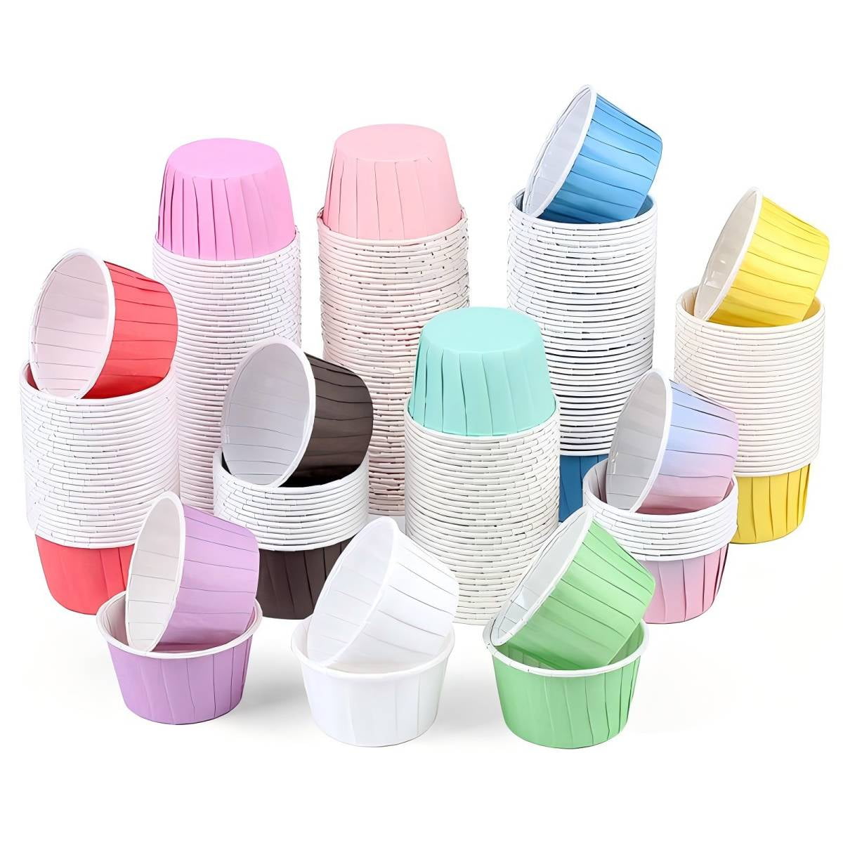 Bakexcel Green Baking Cups,50pcs 3.5oz Cupcake Liners,Christmas Muffin ...