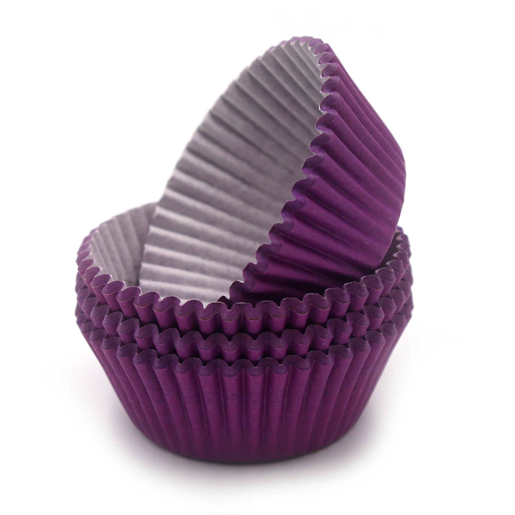 Bakexcel Standard Baking Cups, Classic Purple Greaseproof Festive ...